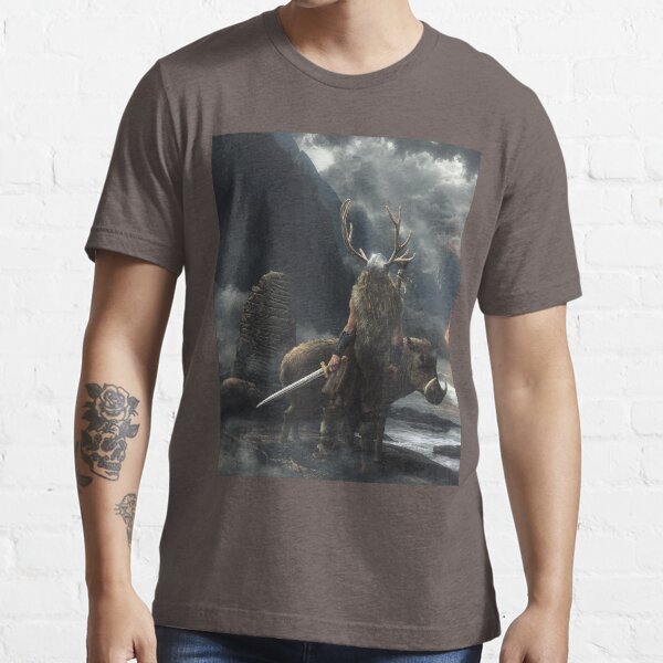 "The Swarthy One || Surtr vs Freyr" T-shirt for Sale by rowye ...