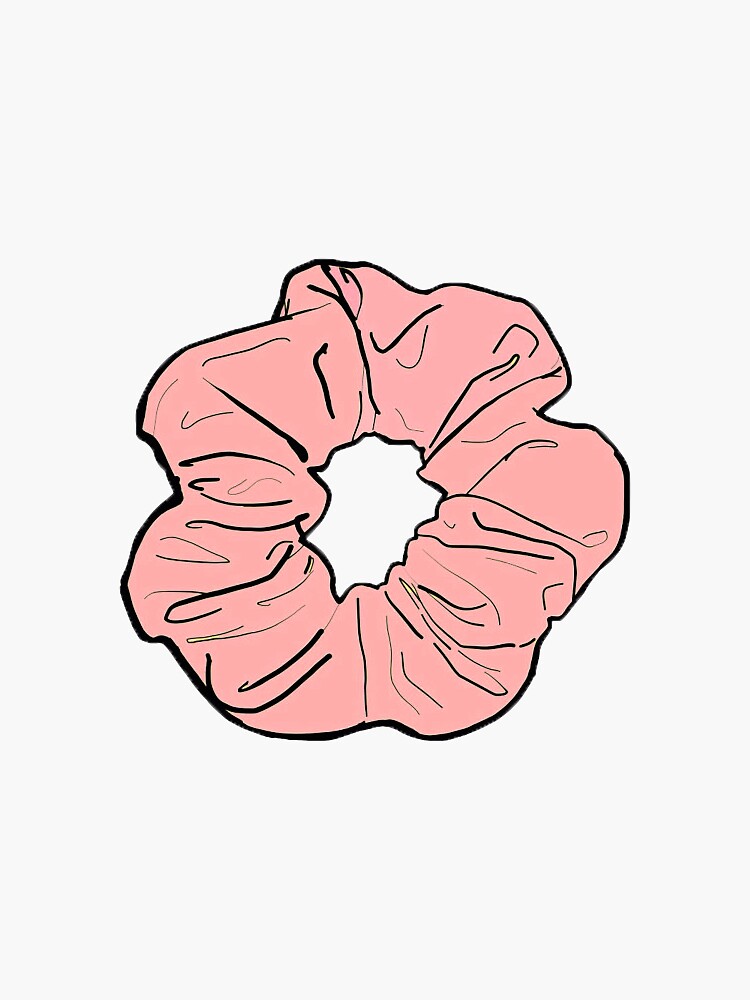 "scrunchie" Sticker for Sale by jenna-michaels | Redbubble