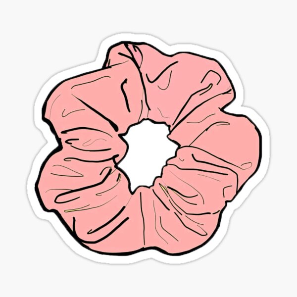 "scrunchie" Sticker for Sale by jenna-michaels | Redbubble