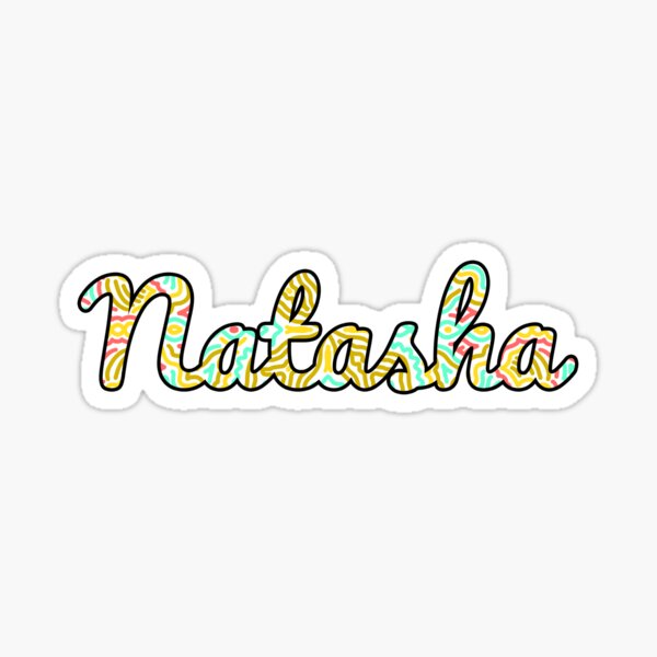 "Natasha Handwritten Name" Sticker by inknames | Redbubble