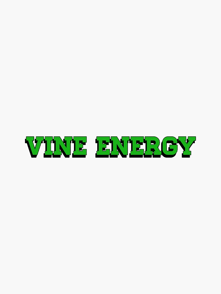 "Vine Energy Graphic Sticker Art" Sticker by brookemarie123 | Redbubble