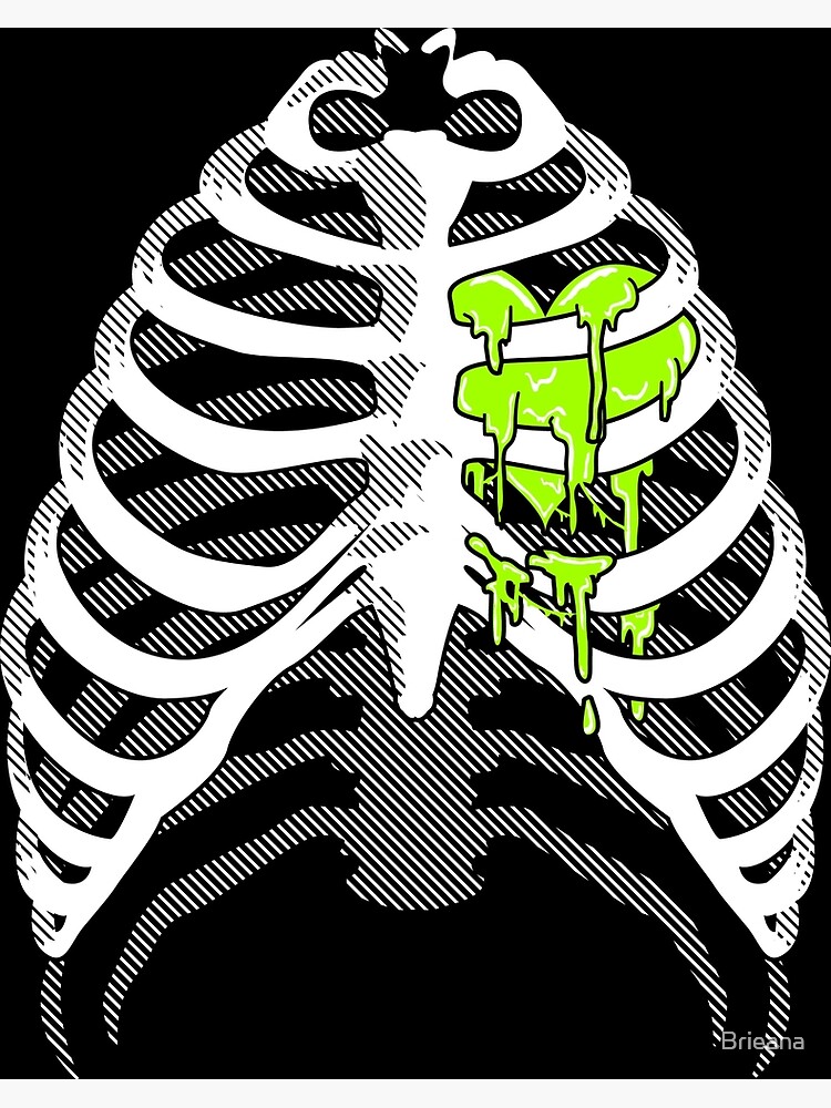 "Zombie Goo Ribcage" Poster by Brieana | Redbubble