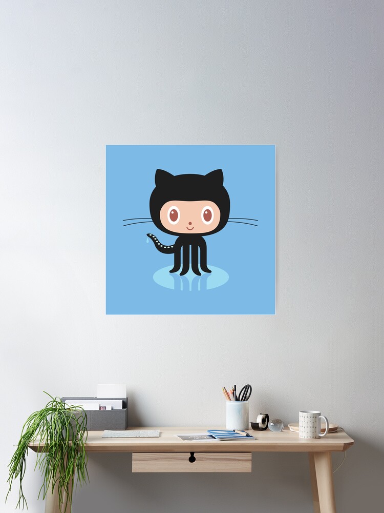 "Octocat" Poster for Sale by kbadk | Redbubble