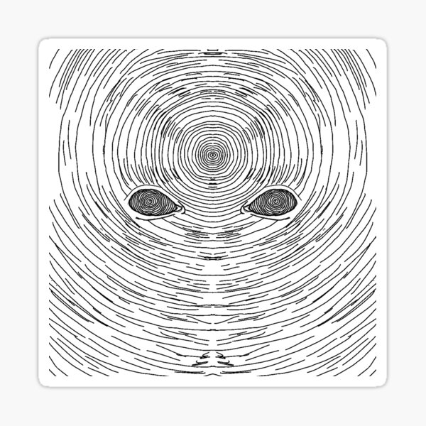 "spiral eye design" Sticker by nuptupp | Redbubble