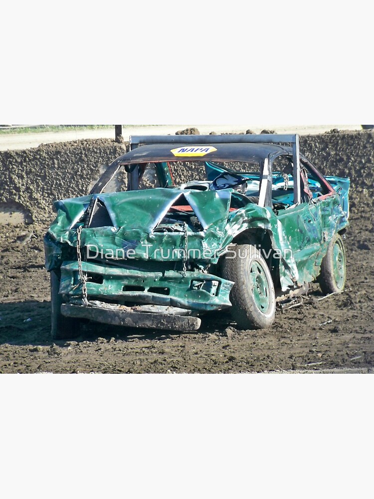 "Demolition Derby Car" Canvas Print by kodakcameragirl | Redbubble