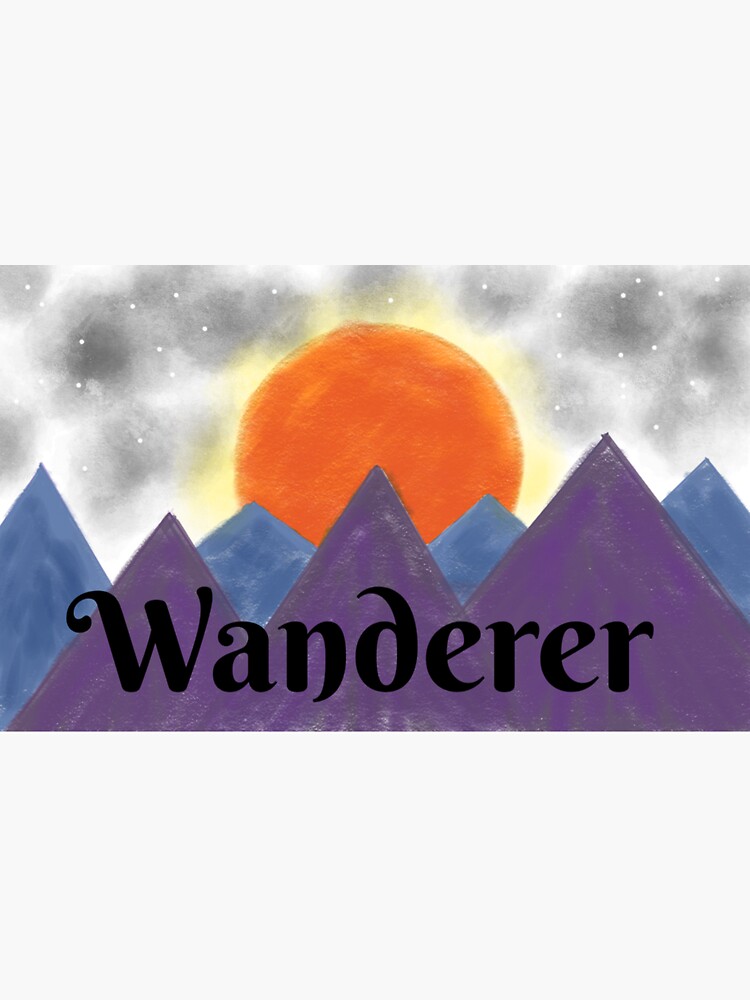 "Wanderer" Sticker by MiaMakes | Redbubble
