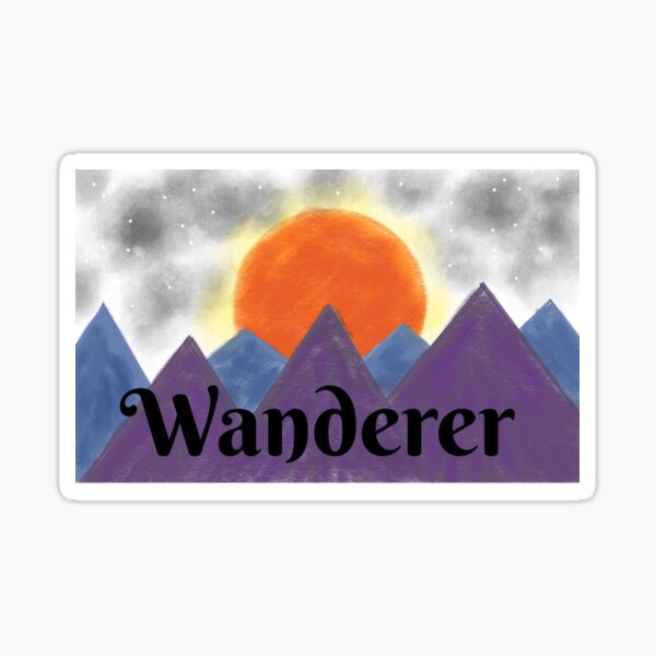"Wanderer" Sticker by MiaMakes | Redbubble