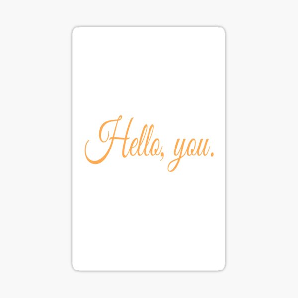 "YOU" Sticker for Sale by gabigusmini | Redbubble