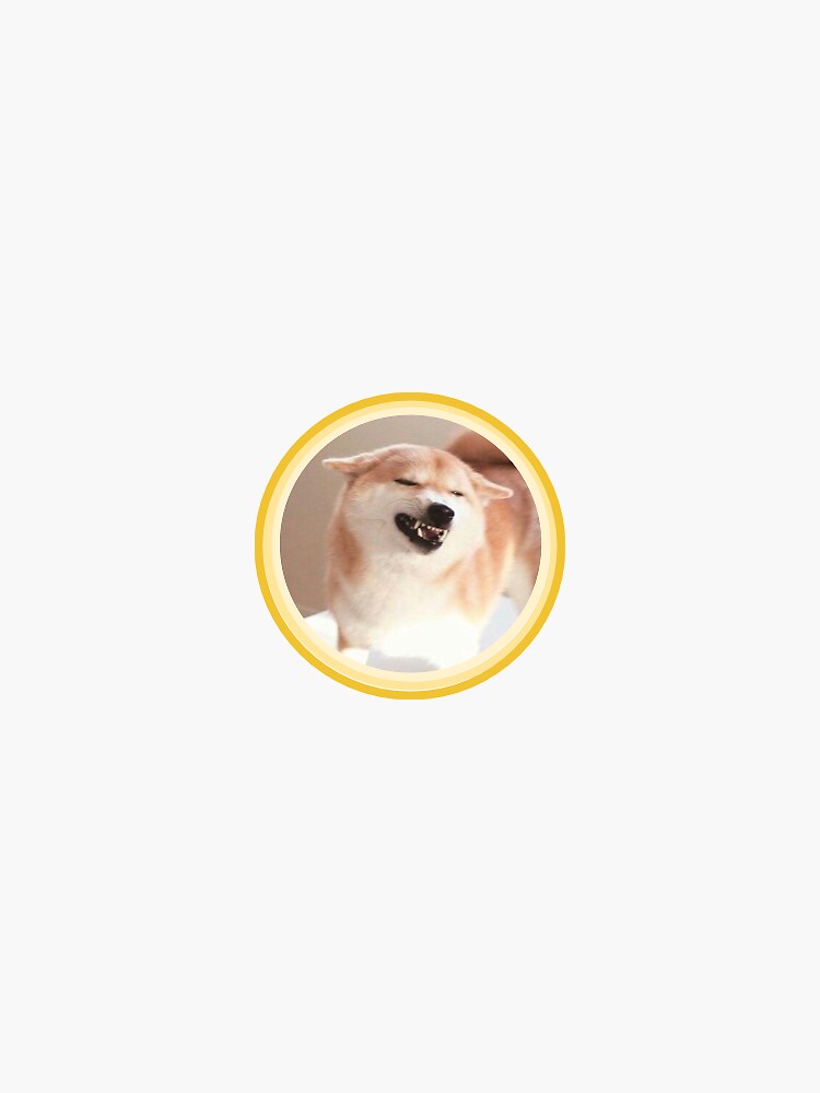 "angry shibe" Sticker for Sale by sarapulido | Redbubble