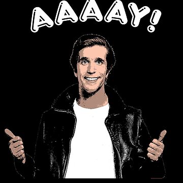 "The Fonz - aaaay" Sticker for Sale by Teeter-Totter | Redbubble