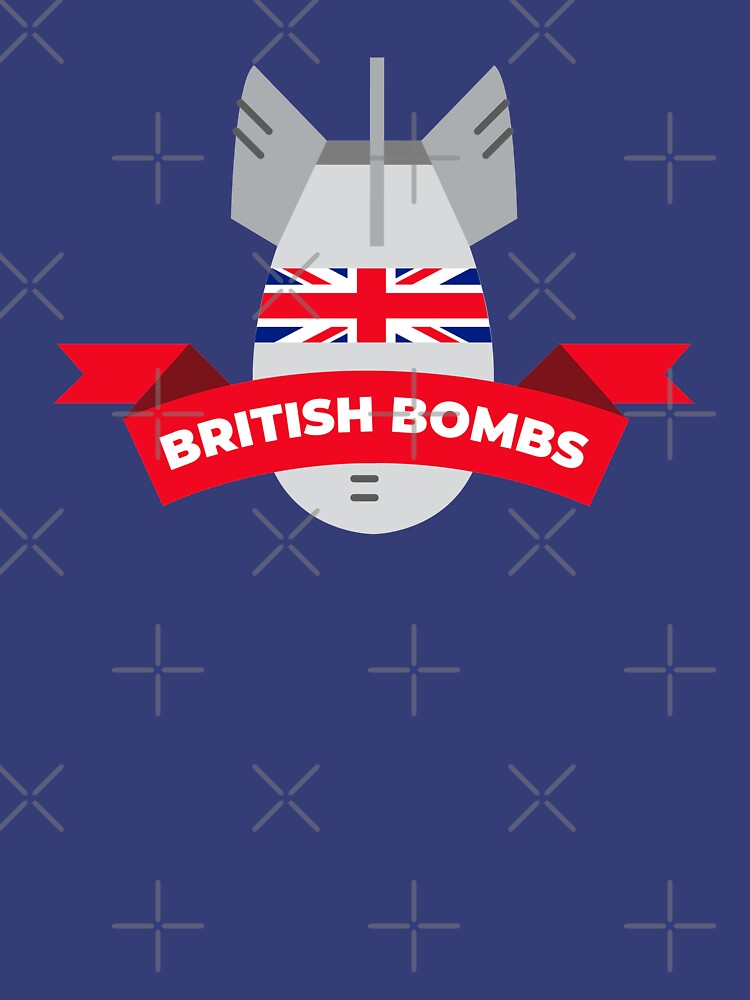 "British Bombs - Large print" T-shirt for Sale by verdxnturf ...