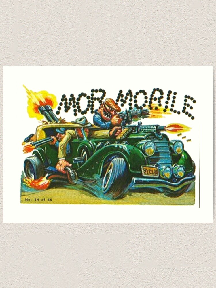 "#14 Mob Mobile, Weird Wheels" Art Print by Retrostickersnz | Redbubble