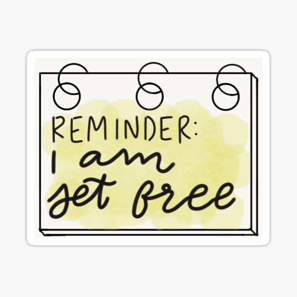 "set free sticker" Sticker for Sale by annmariecreates | Redbubble