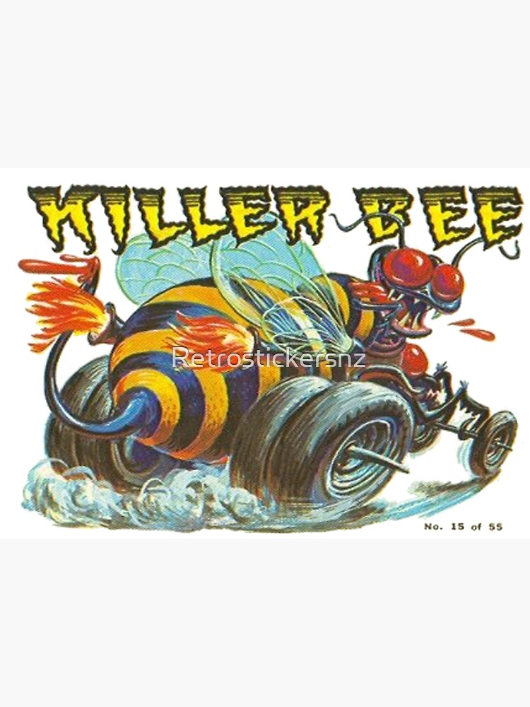 "#15 Killer Bee, Weird Wheels" Sticker for Sale by Retrostickersnz ...