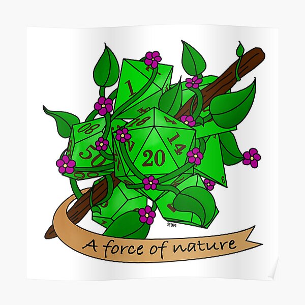"Dungeons and Dragons Druid" Poster von RDiamond4 | Redbubble