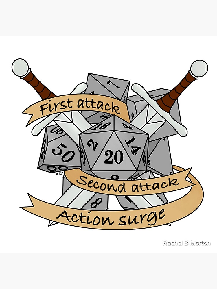 "Dungeons and Dragons Fighter" Poster by RDiamond4 | Redbubble