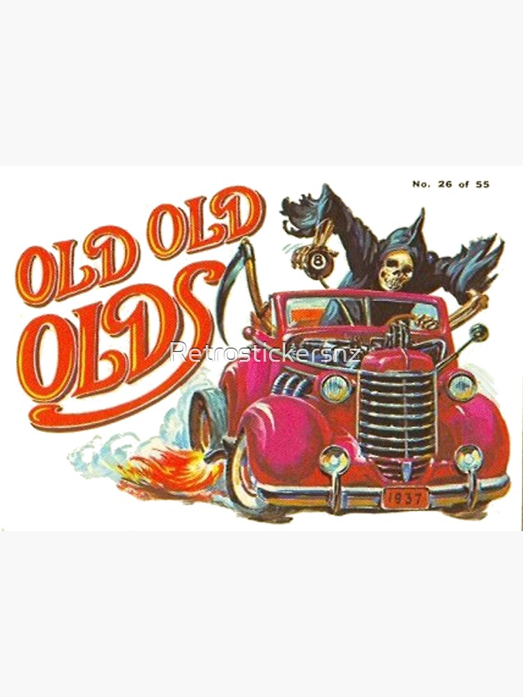 "#26 Old Old Olds, Weird Wheels" Sticker for Sale by Retrostickersnz ...