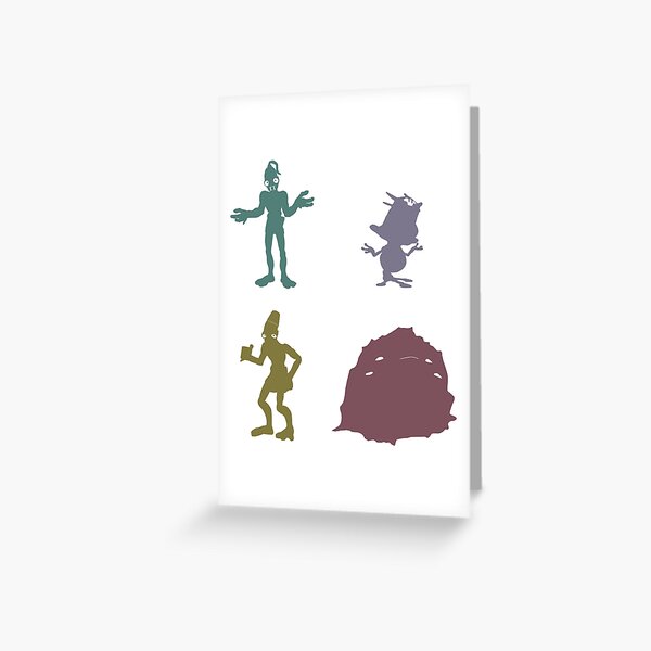 "Natives - Oddworld Coloured Silhouettes" Greeting Card for Sale by ...