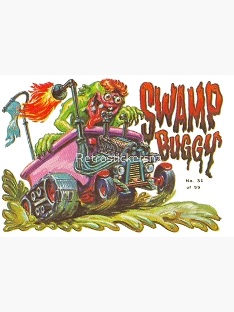 "#31 Swamp Buggy, Weird Wheels" Art Print by Retrostickersnz | Redbubble