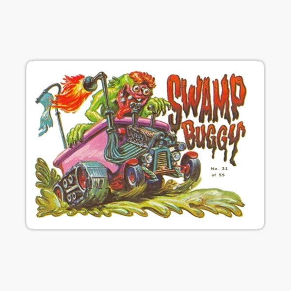 "#31 Swamp Buggy, Weird Wheels" Sticker for Sale by Retrostickersnz ...