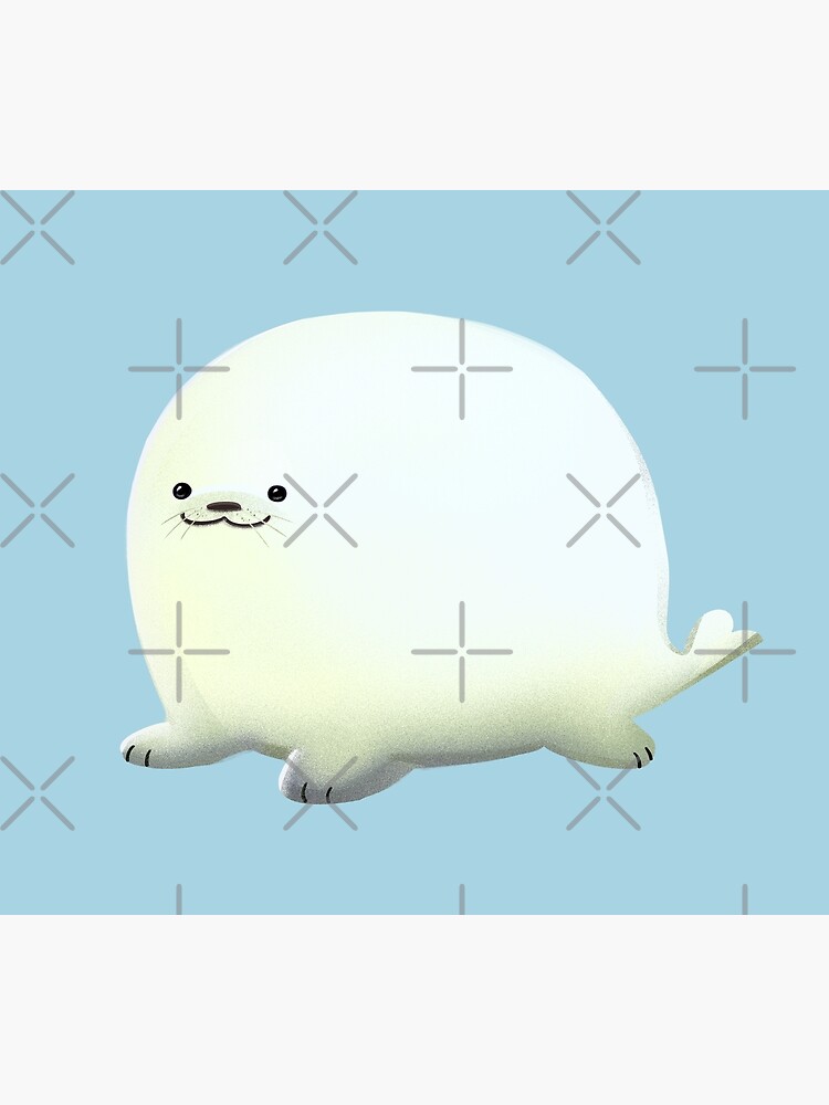 "Rotund Baby Seal " Metal Print for Sale by Evumango | Redbubble