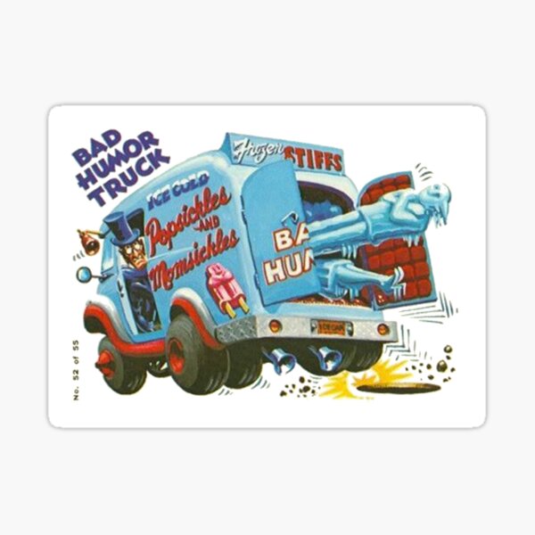 "#52 Bad Humor Truck, Weird Wheels" Sticker for Sale by Retrostickersnz ...