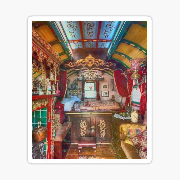 "Gypsy Caravan " Sticker for Sale by SoozSilverTree | Redbubble