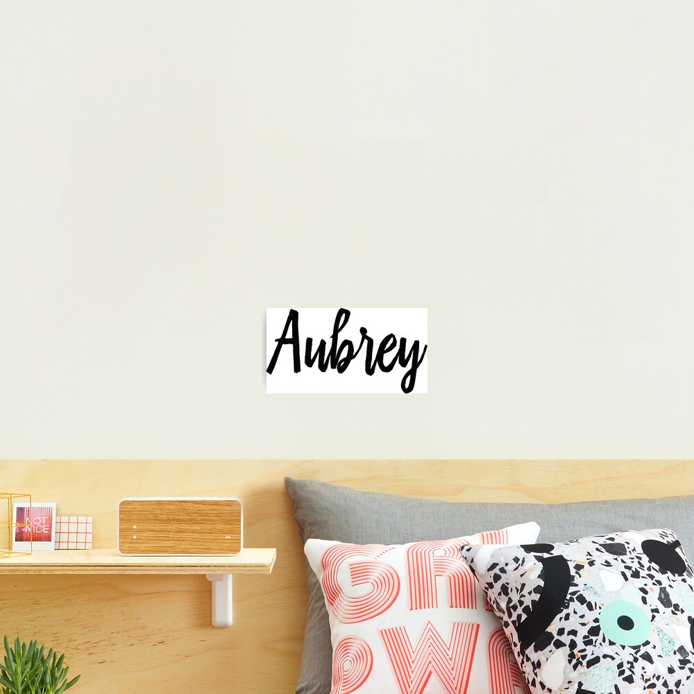 "Aubrey Script Name" Poster for Sale by ProjectX23 | Redbubble