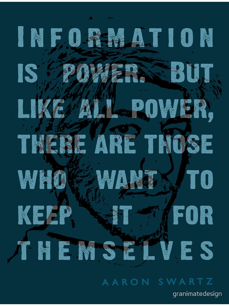 "Aaron Swartz" Sticker for Sale by granimatedesign | Redbubble