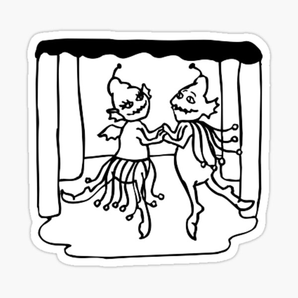 "Alien Ballet" Sticker for Sale by ellarose6 | Redbubble