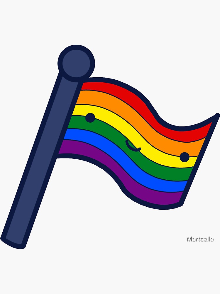 "Cute Pride Flag" Sticker for Sale by Martcello | Redbubble