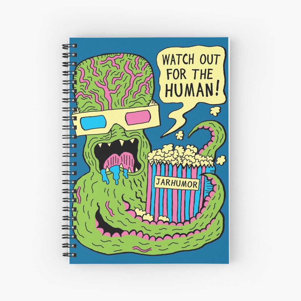 "Alien Monster Movie" Spiral Notebook by jarhumor | Redbubble