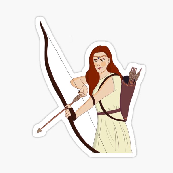 "Artemis - Greek Goddess" Sticker for Sale by Kailyn234 | Redbubble