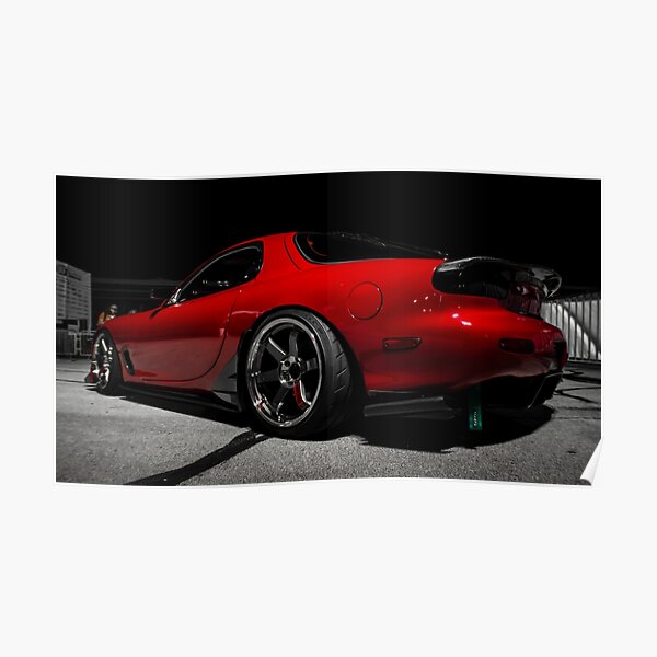 "Mazda RX7" Poster for Sale by RAPTUROUS-SDC | Redbubble