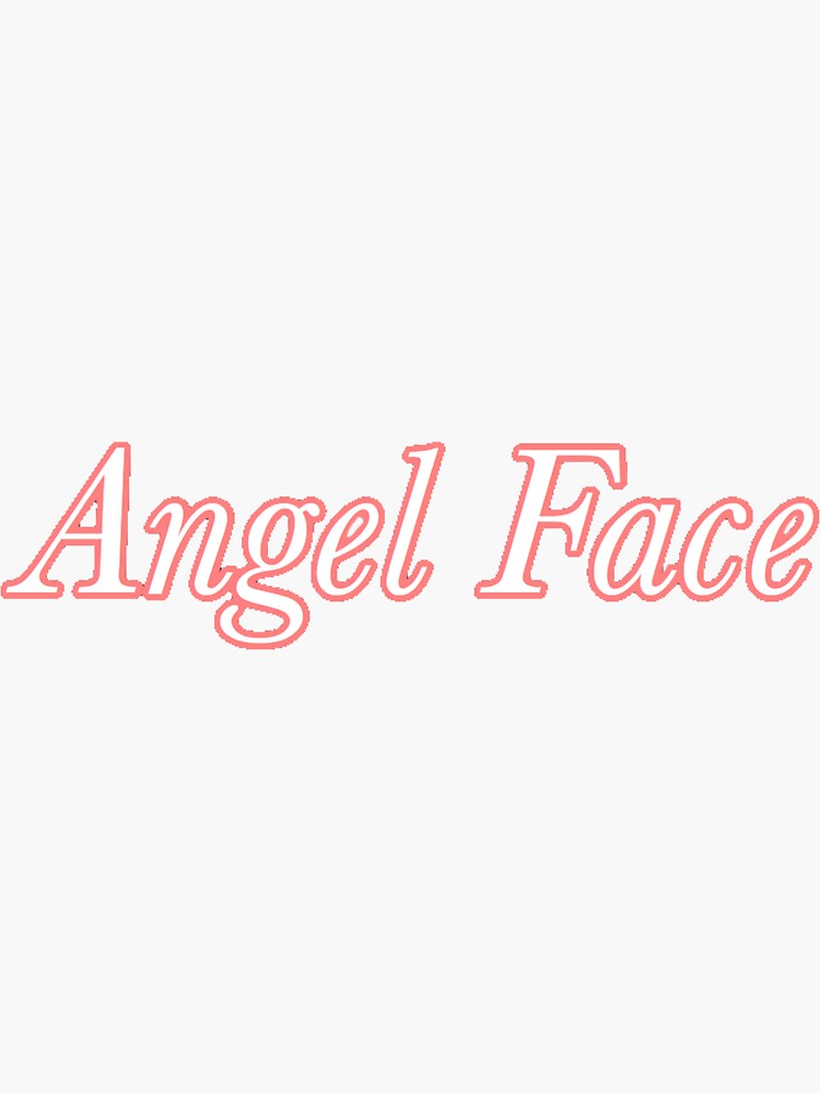 "Angel Face" Sticker for Sale by peachylions | Redbubble