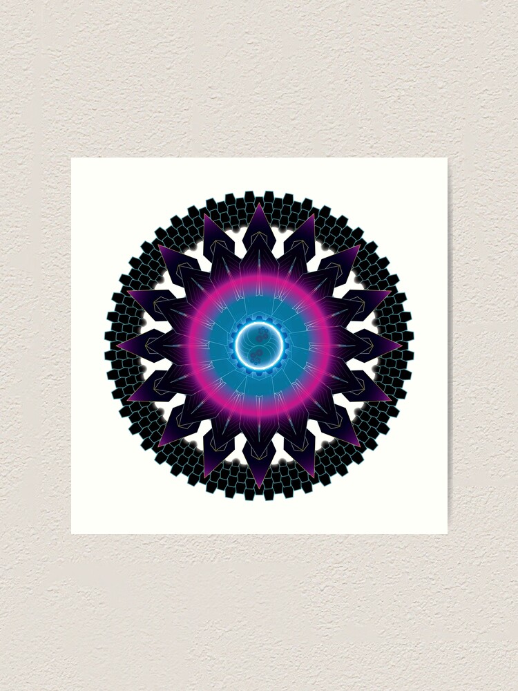 "Time Rift - Neon" Art Print for Sale by SoulDividedArt | Redbubble