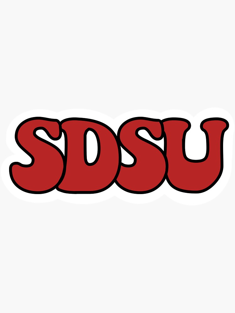 "SDSU Groovy" Sticker for Sale by Jackiegill24 | Redbubble