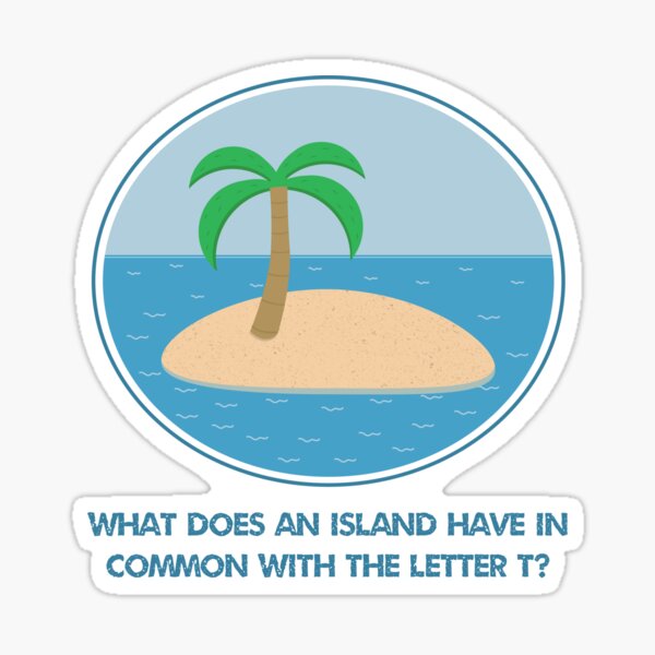 "Island riddle" Sticker for Sale by BEASTgunk | Redbubble