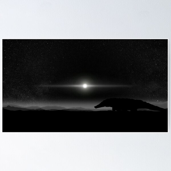 "SCP-682 under the stars" Poster for Sale by SCPillustrated | Redbubble