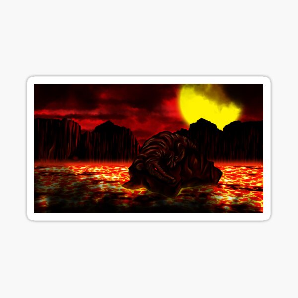 "SCP-682 " Sticker for Sale by SCPillustrated | Redbubble