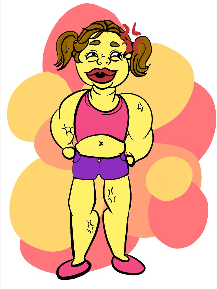 "Ripped girl" Sticker for Sale by youna22 | Redbubble