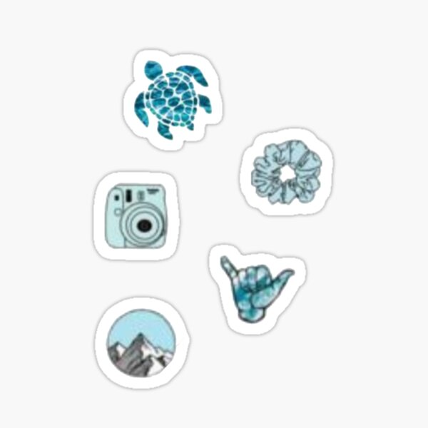 "Blue vsco stickers for hydroflasks or other stuff" Sticker for Sale by ...