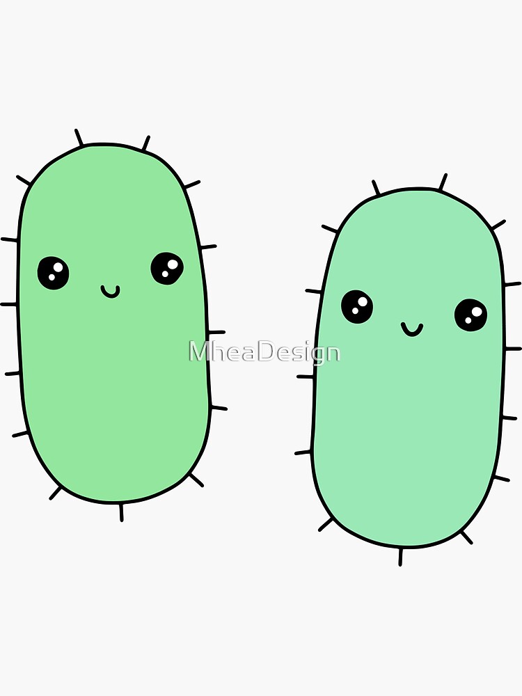 "E. coli bacteria stickers" Sticker for Sale by MheaDesign | Redbubble