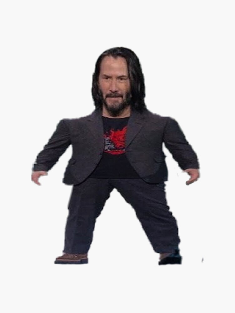"tiny keanu meme" Sticker for Sale by cyberpeaches | Redbubble