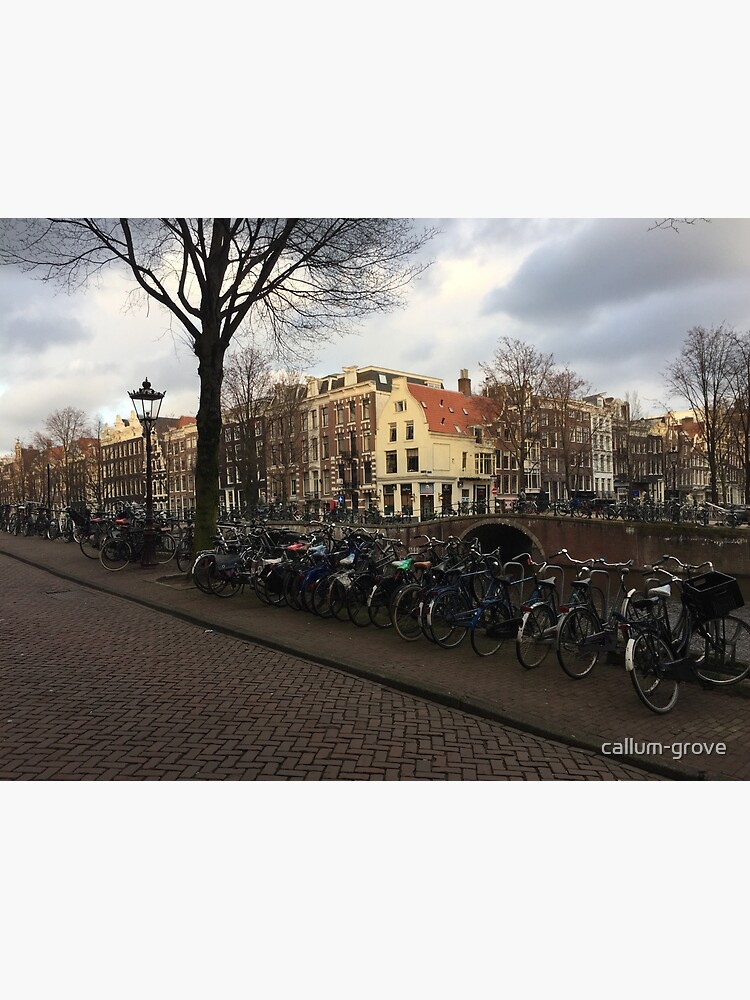 "Cycling City, Amsterdam, Netherlands" Canvas Print for Sale by callum ...