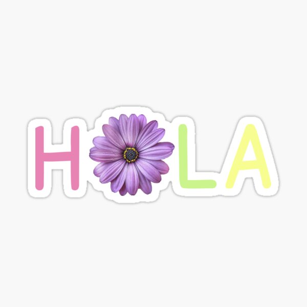 "HOLA " Sticker by Tjmat1 | Redbubble