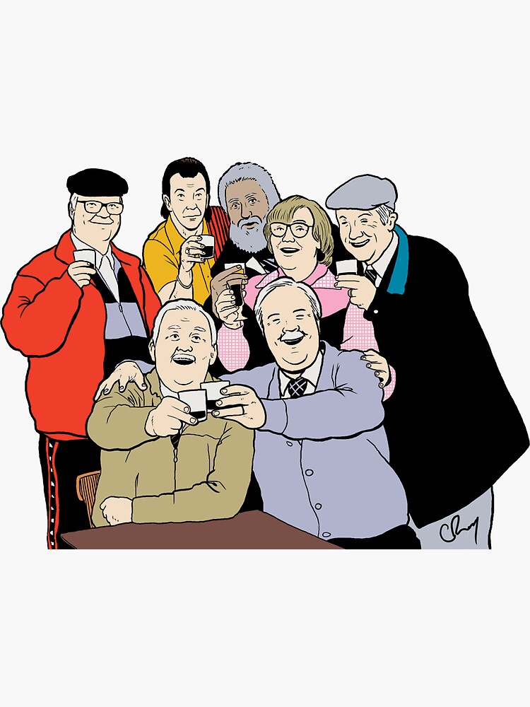 "Still Game (Colour)" Sticker for Sale by littlefence | Redbubble