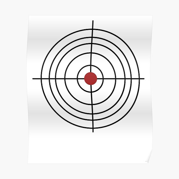 "Shooting target round" Poster for Sale by Rebellion-10 | Redbubble