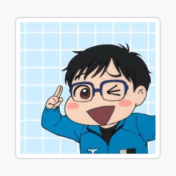 "Yuri Katsuki Chibi" Sticker by Ah-mal | Redbubble