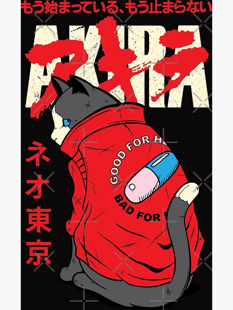 "Akira Cat" Poster for Sale by ammghazali | Redbubble